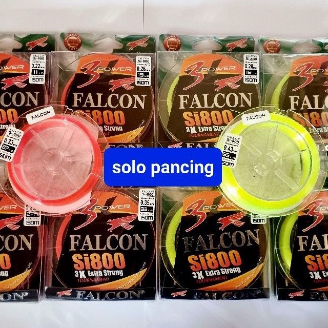Jual senar falcon SI-800 150M (yellow/orange) | Shopee Indonesia