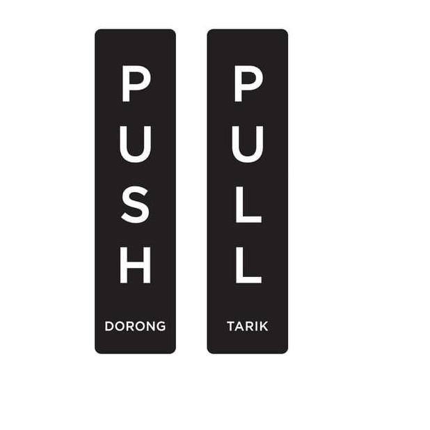 Jual Recomend Push Pull Dorong Tarik Sign Board DT 02 | Sign Label ...