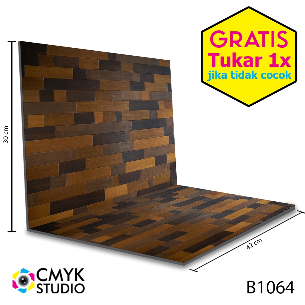Jual Alas Foto Lipat / Background Foto Color Wood Parquet ukuran A3 ...