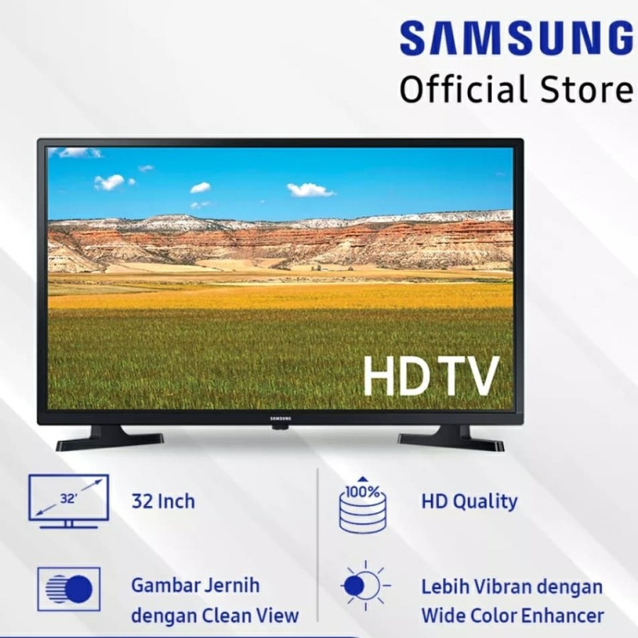 Jual SAMSUNG LED TV 32 inch 32T4003 UA32T4003 New 2023 teknologi Clean ...