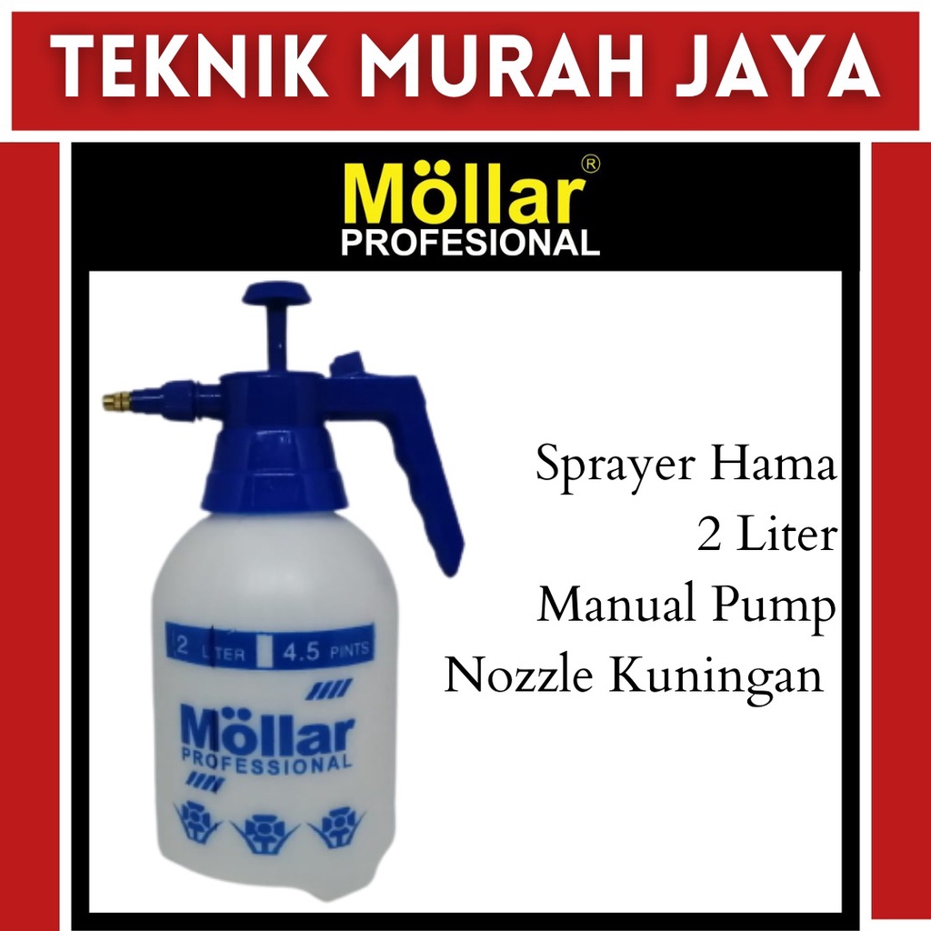 Jual Sprayer 2 Liter Mollar Semprotan Disinfectan Sprayer Hama Manual ...