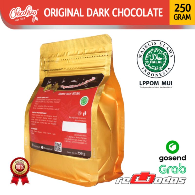 Jual CHOCOLAZO Original Dark Chocolate Drink Minuman Coklat Bubuk Siap ...