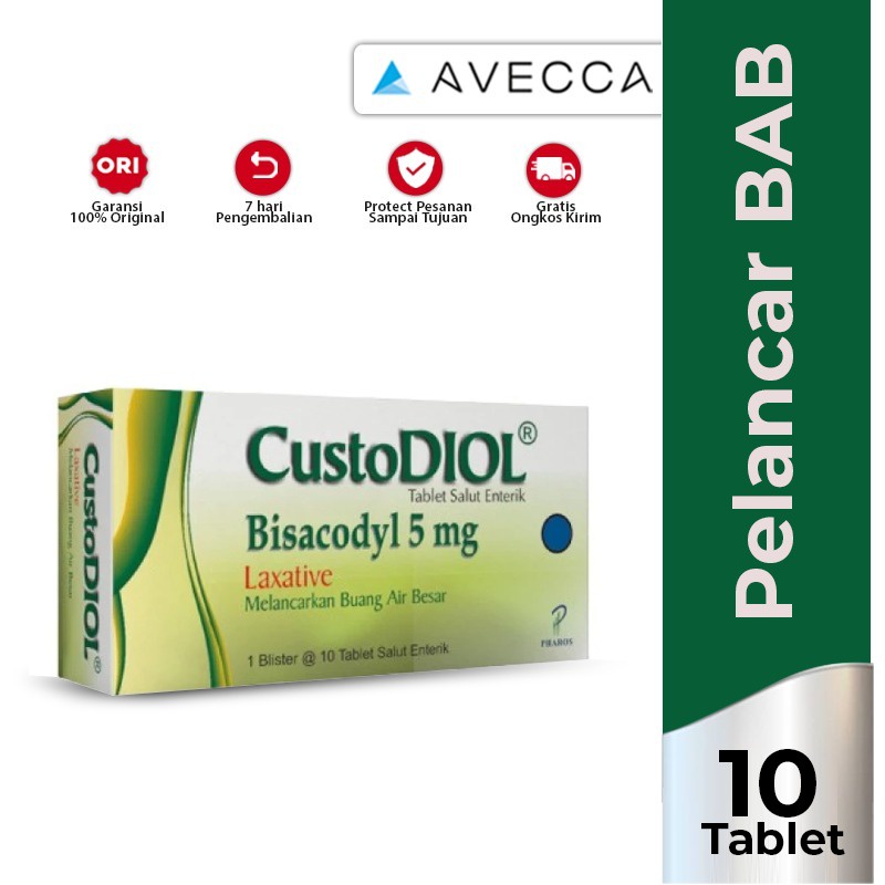 Jual Custodiol 5 mg EC isi 1 strip / Susah BAB / Obat Pencahar ...