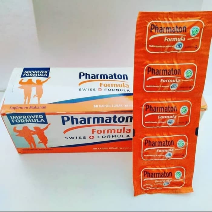 Jual Pharmaton Formula Strip '5 Kapsul Multivitamin dan Mineral (COD ...