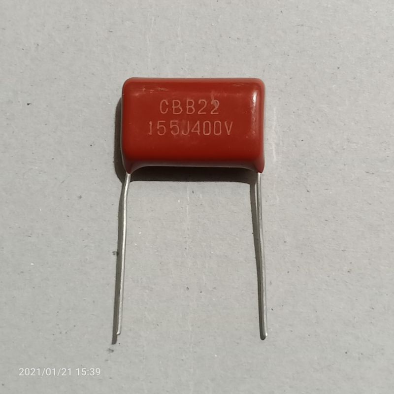 Jual Capacitor 1,5uf 400v Milar 155j 400 volt Kapasitor 155 / 400volt Mylar | Shopee Indonesia
