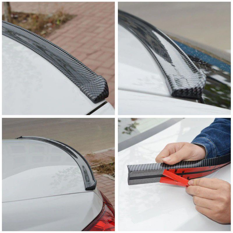 Jual Ducktail bagasi mobil carbon/hitam polos | Shopee Indonesia