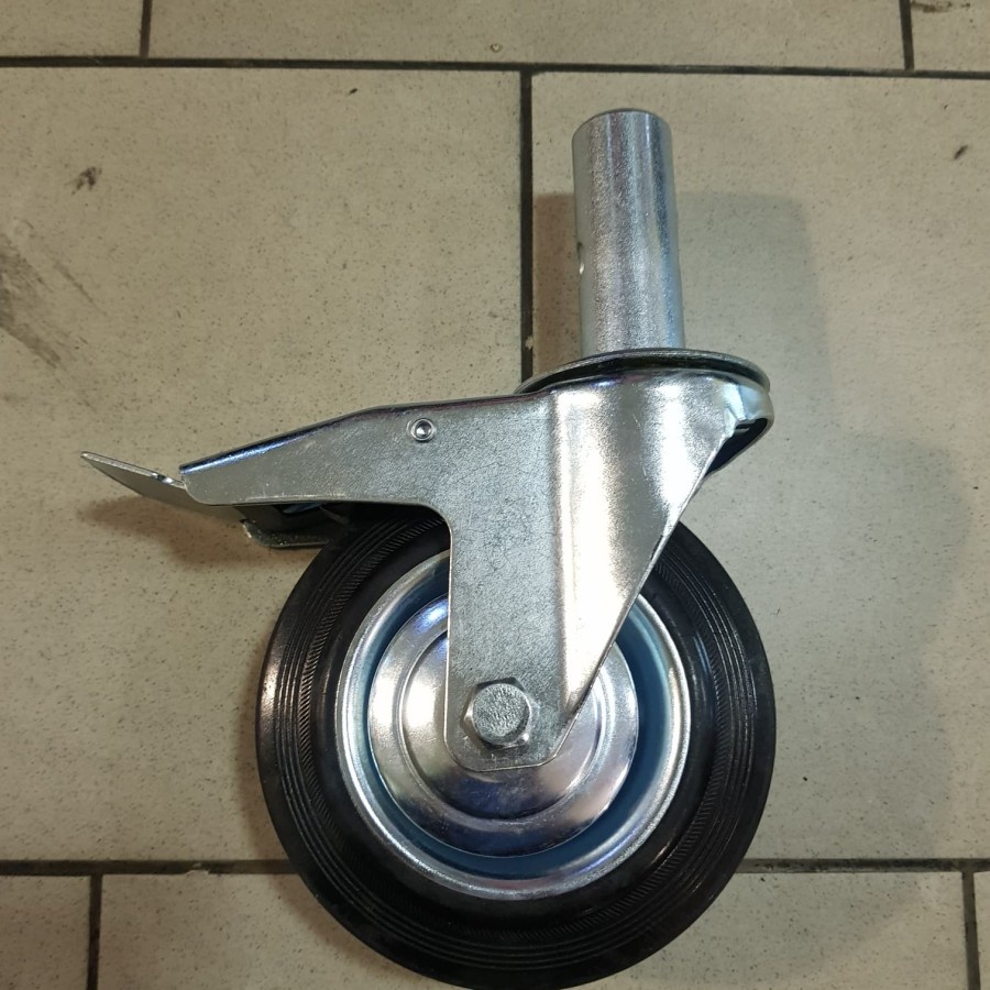 Jual Roda Steger Scaffolding 6 inch rem | Shopee Indonesia