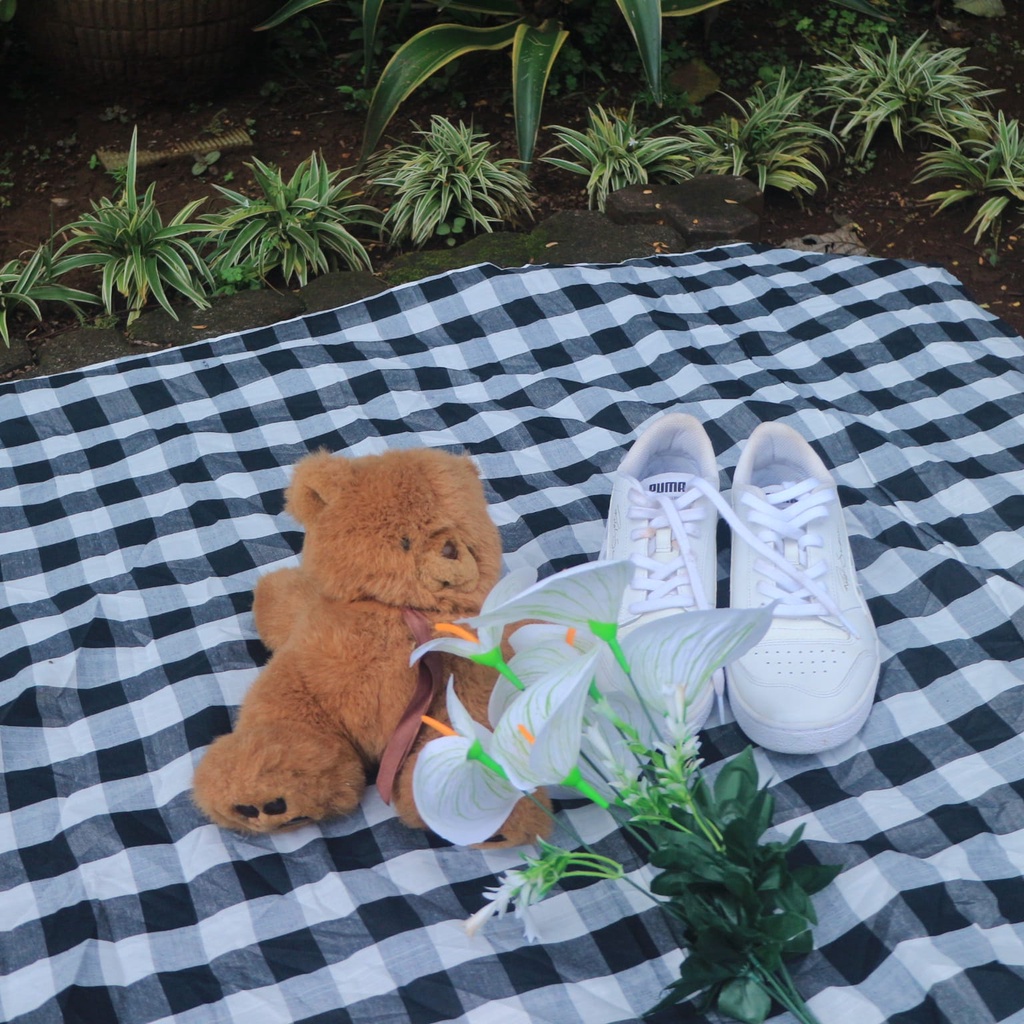 Jual TIKAR KAIN PIKNIK VINTAGE KOTAK MOTIF 3CM - 5CM/ KAIN KOTAK/ BTS ...