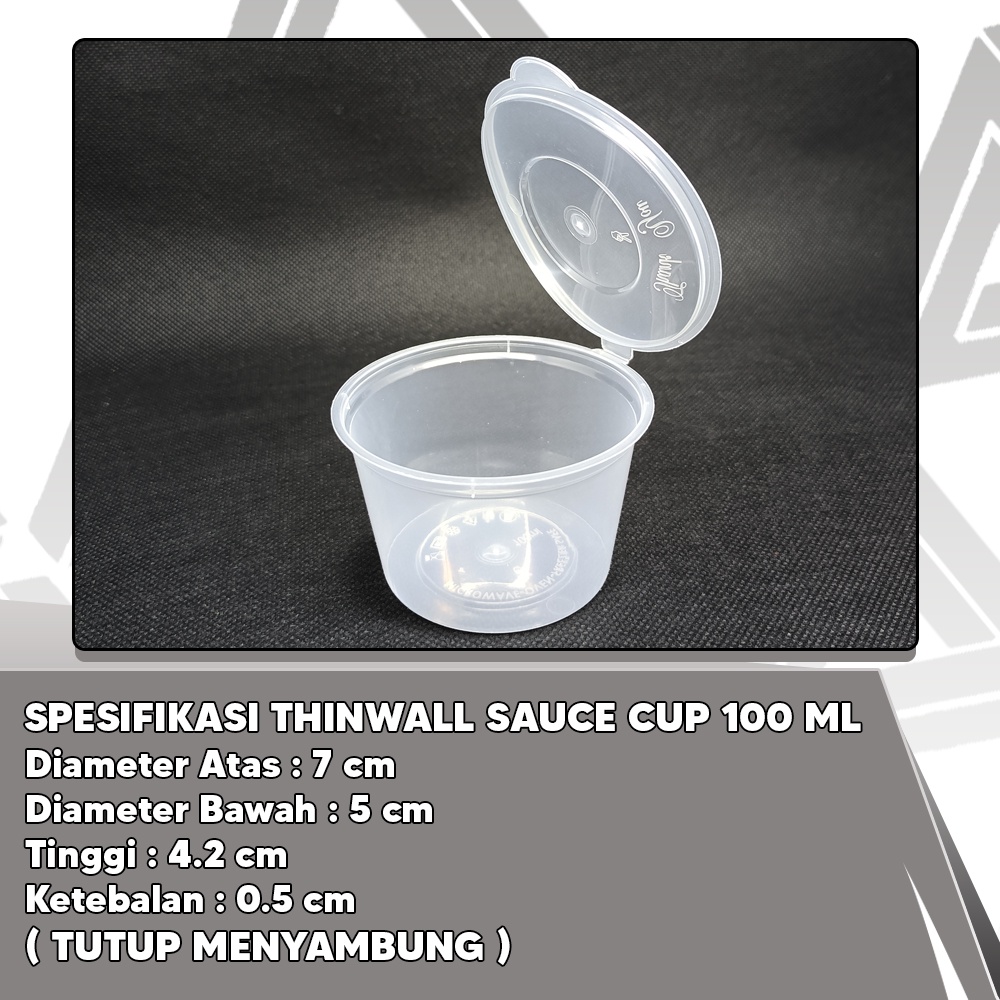 Jual Thinwall Bulat Cup Puding Mini 100ml Plastik Tempat Sambal Saos ... Jual Thinwall Bulat Cup Puding Mini 100ml Plastik Tempat Sambal Saos ...