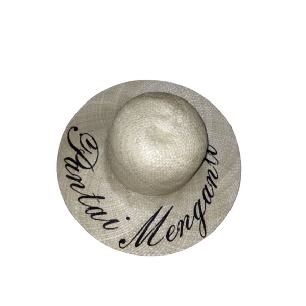 Jual Topi Pantai Anyaman Pandan bisa Custom Nama | Shopee Indonesia