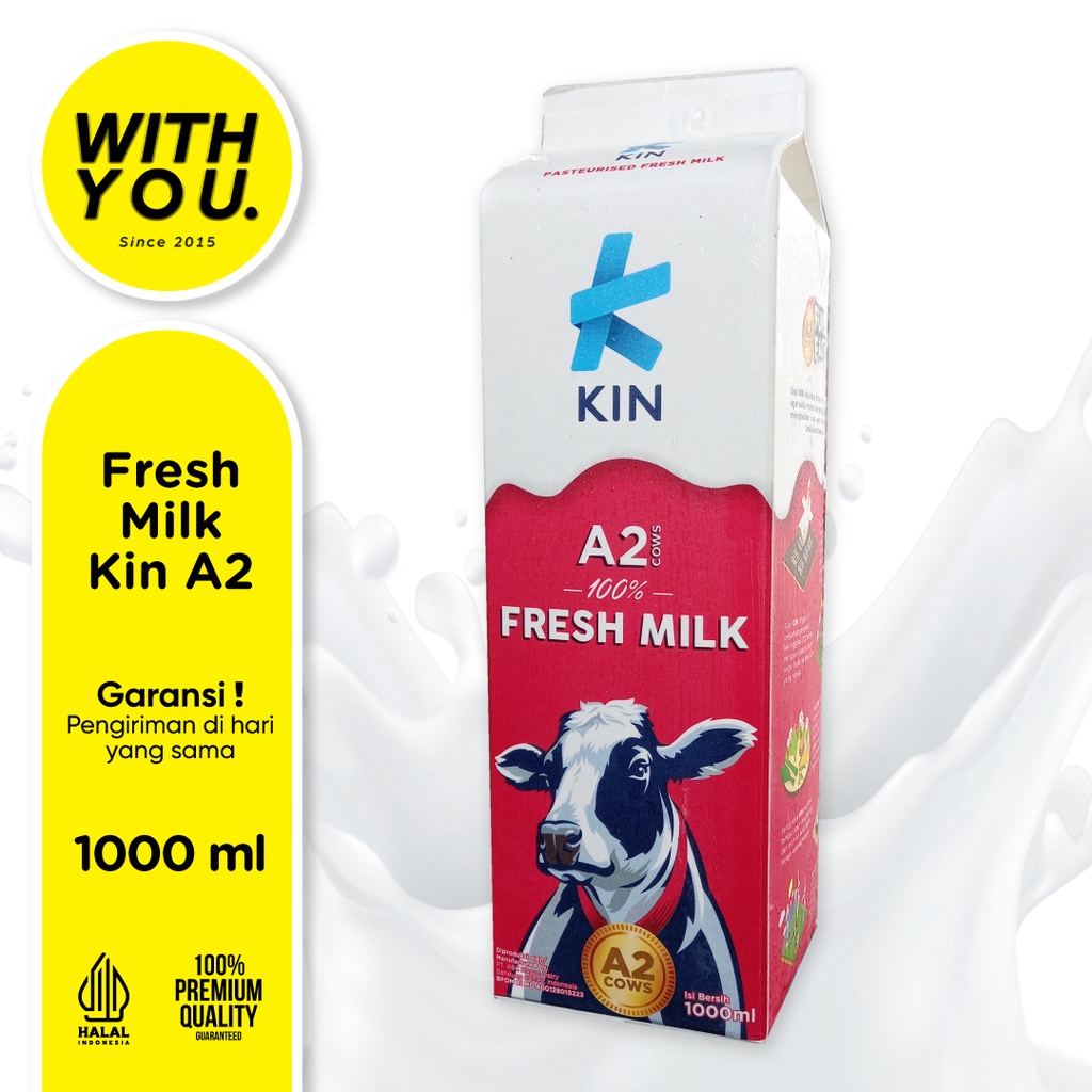 Jual Susu Fresh Milk KIN Milk Plain 1000ml | Shopee Indonesia