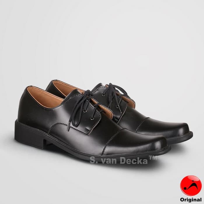 Jual W45I1 Men Formal Shoes Sepatu Pantofel Pria Kulit Hitam Golfer Ori ...