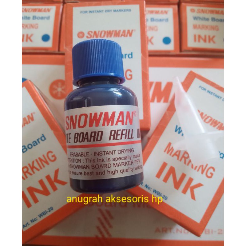 Jual Snowman Whiteboard Marker Refill Ink WBI-20 | Shopee Indonesia