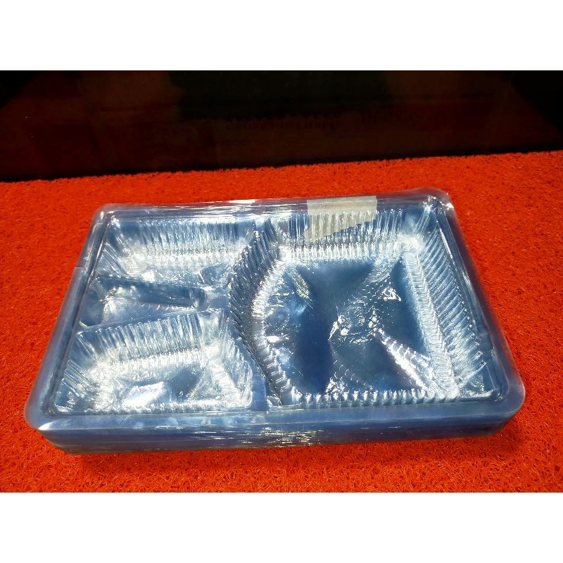 Jual SET ( ISI 100 PCS ) Mika Samir sekat persegi / mika wadah kotakan ...