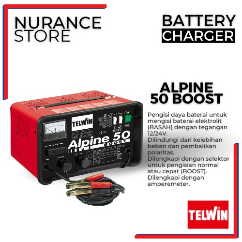Jual BATTERY CHARGER TELWIN ALPINE 50 BOOST | Shopee Indonesia