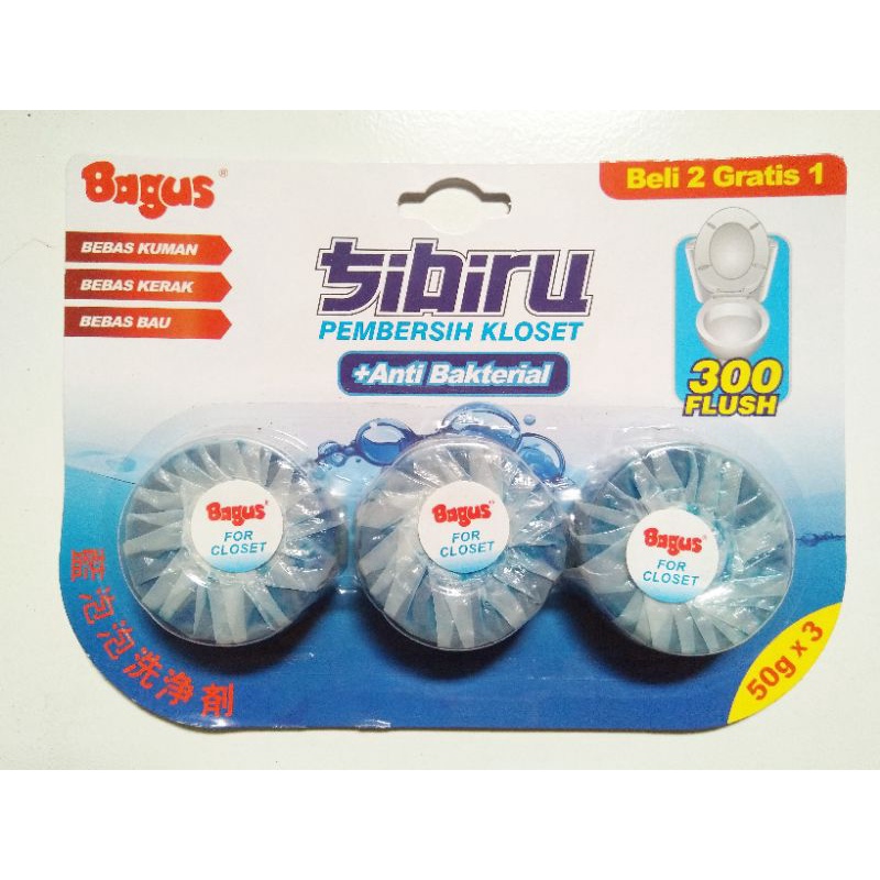 Jual Bagus SiBiru 50 gr isi 2+1 (pembersih kloset) | Shopee Indonesia