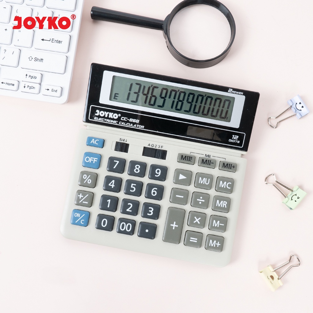 Jual JOYKO Calculator Kalkulator CC-868 12 Digits | Shopee Indonesia