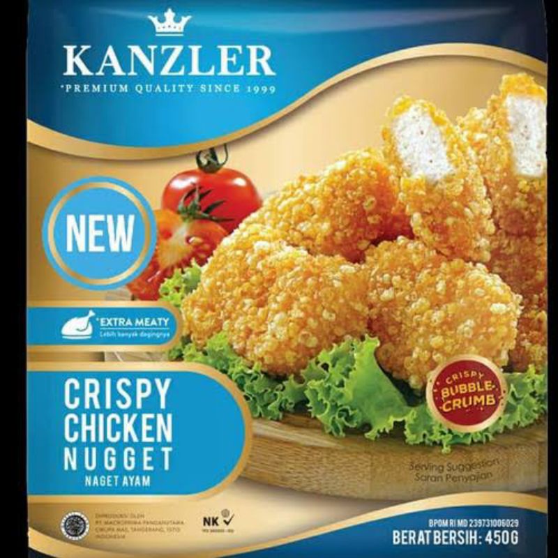 Jual Crispy chicken nugget Kanzler Crispy nugget Kanzler 450gram isi ...