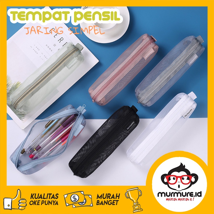 Jual MURMURE.ID | KOTAK PENSIL AESTHETIC / TEMPAT PENSIL JARING ...