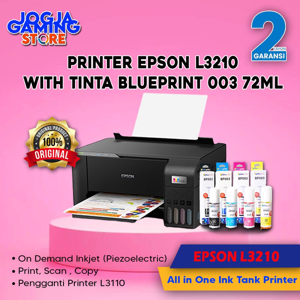 Jual EPSON ECOTANK L3210 A4 ALL-IN-ONE INK TANK PRINTER PRINT COPY SCAN ...