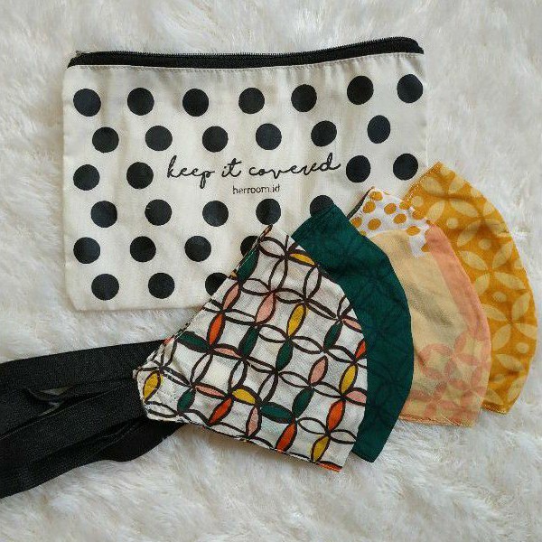 Jual New Herroom Face Mask Hijabi Vol 2 ( Hijab / Headloop) Masker Kain ...