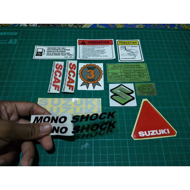 Jual Sticker set rangka Suzuki Satria hiu | Shopee Indonesia