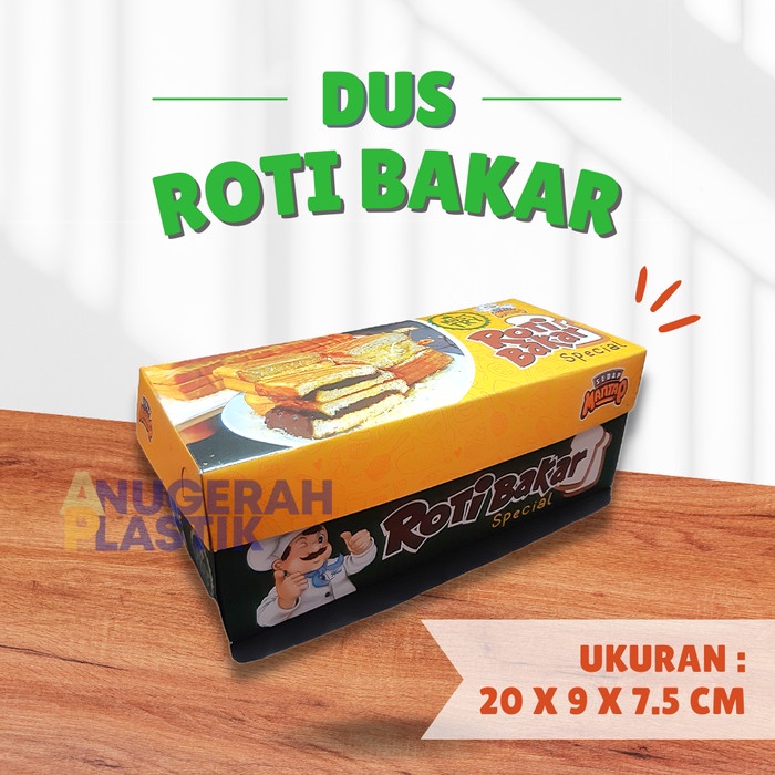 Jual Dus Roti Bakar Motif Ukuran 20x9x7,5 Cm Isi 50 Pcs / Box Roti ...