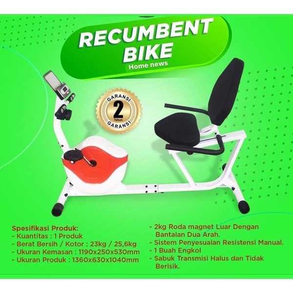 Jual Sepeda Statis Recumbent Bike ID 438 idachi | Shopee Indonesia