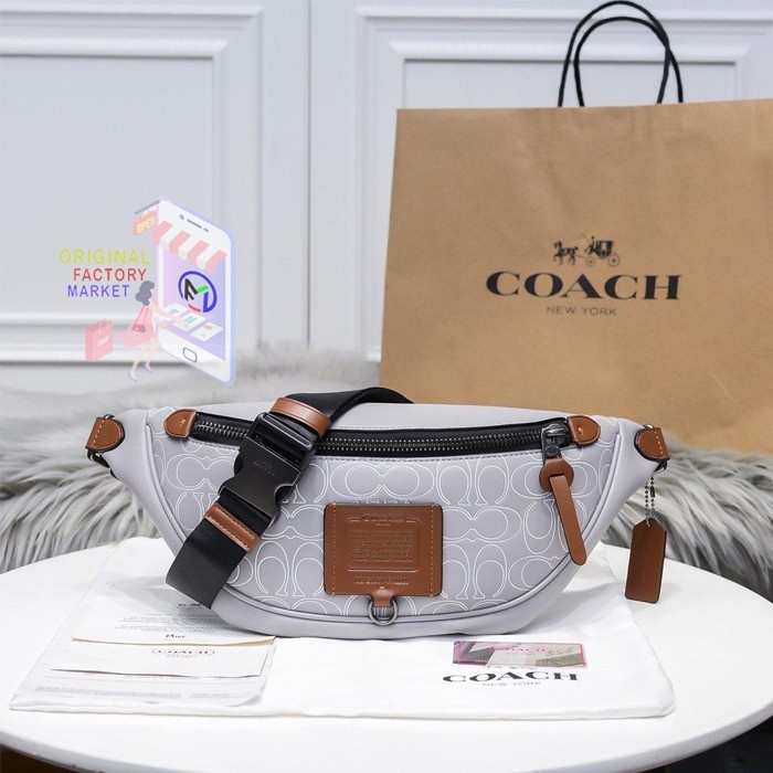 Jual TAS COACH 78899 RIVINGTON Belt Bag With Reflective Signature ...