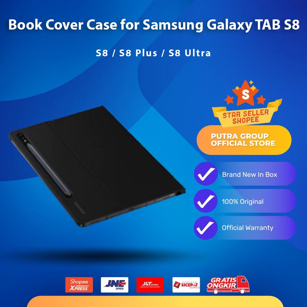 Jual (RESMI) Book Cover Case for Samsung Galaxy Tab S8 / S8 Plus/ S8 ...
