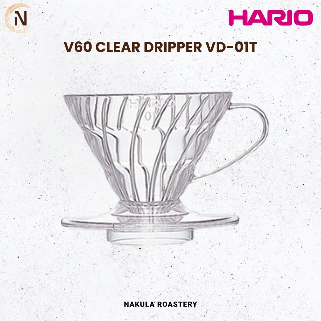 Jual HARIO V60 Plastic Coffee Dripper 01 Clear Transparent VD-01T Japan | Shopee Indonesia