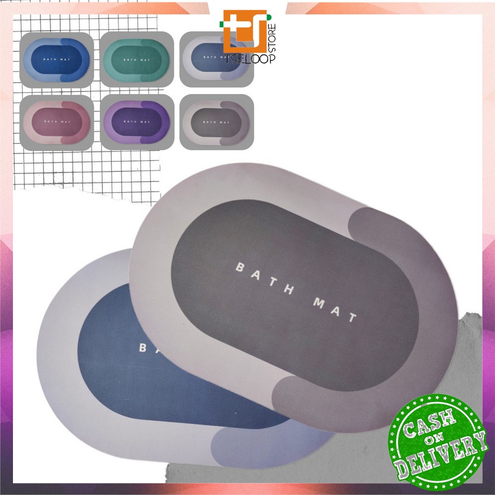 Jual OFM-C458 Keset Diatomite Keset Kaki Kamar Mandi Serap Air Keset ...