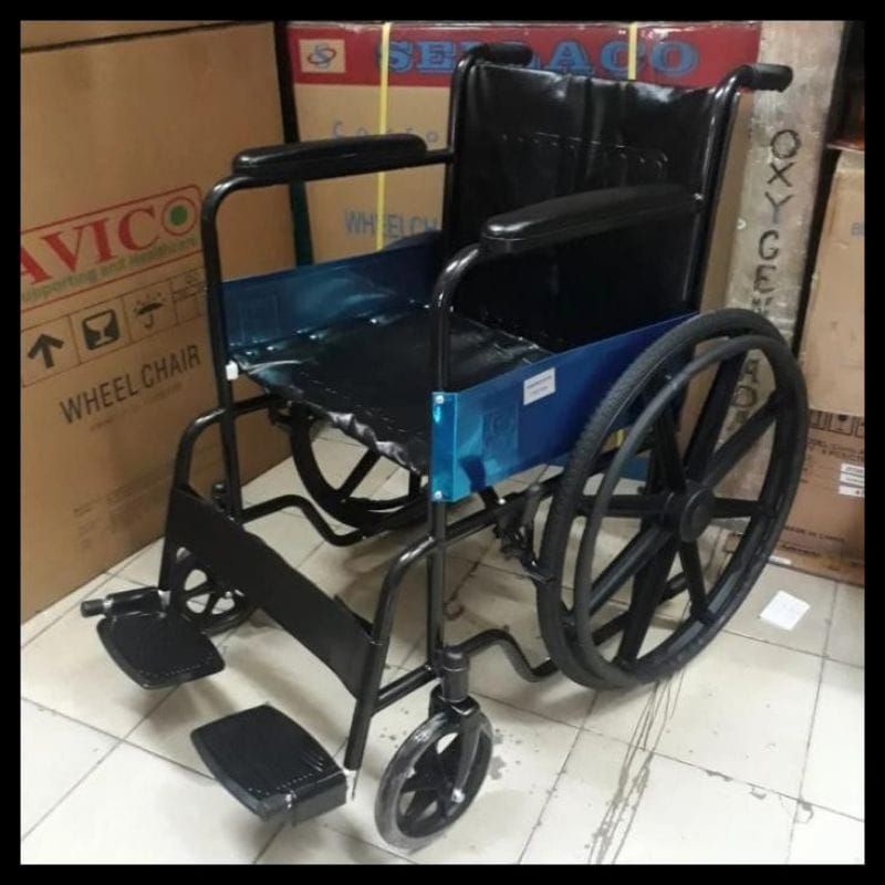 Jual kursi roda racing sella batangan hitam bisa pakai mandi | Shopee ...