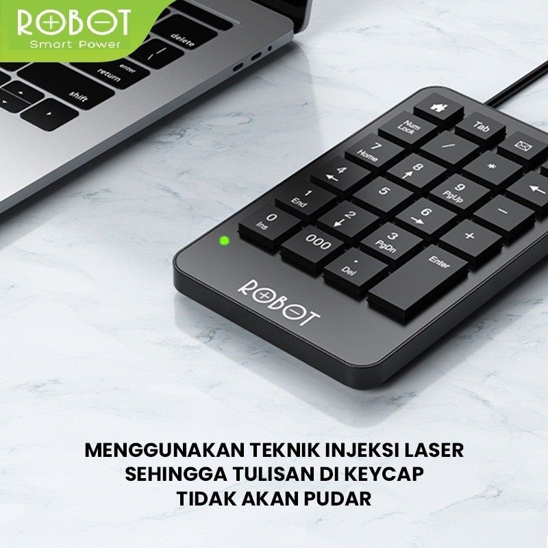 Jual ROBOT RK01 Wired Numeric Keypad Black Tombol Multimedia ...