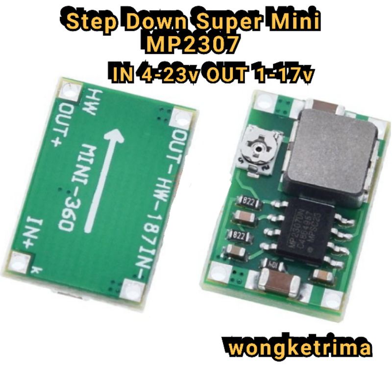 Jual Step Down Super Mini 360 MP2307 DC Buck Regulator LM2596 Kecil | Shopee Indonesia