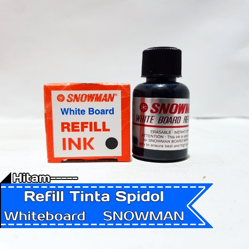 Jual Refill Tinta Spidol Whiteboard Refill INK SNOWMAN WBI-20 | Shopee ...