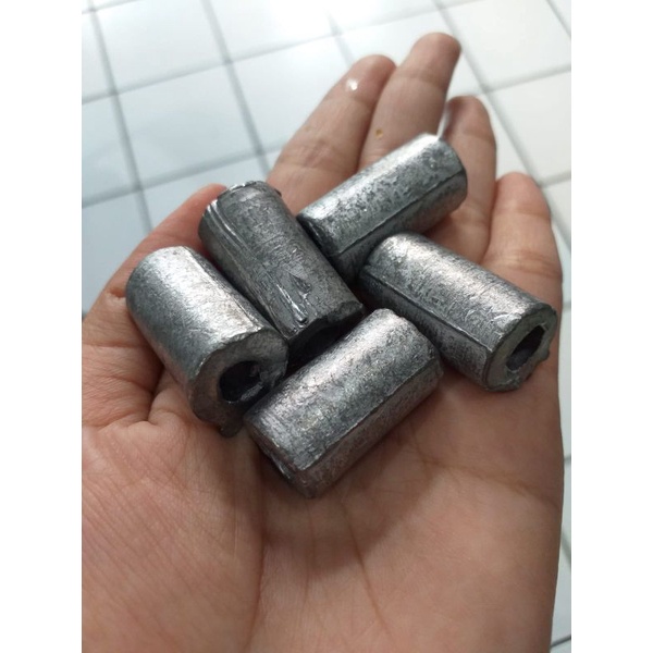Jual Timbal, timah, pemberat jaring pancing ikan / batu aerasi 1biji ...