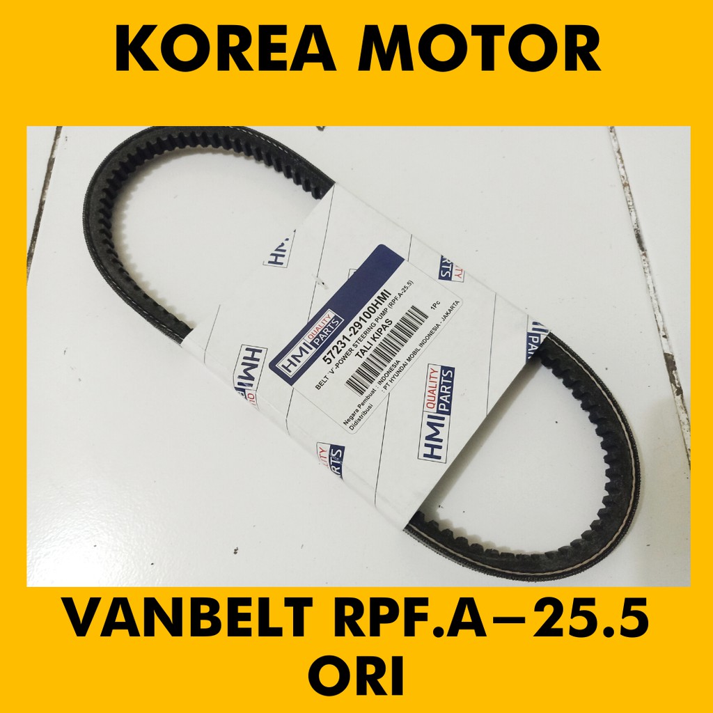 Jual Fan Van Belt Power Stering RPF A 25.5 Hyundai Matrix Orisinil Tali kipas | Shopee Indonesia