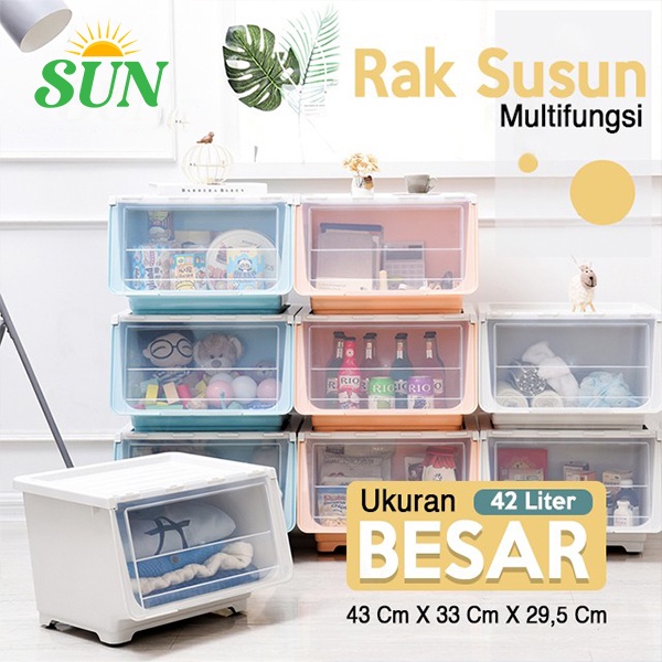 Jual Container Box Plastik Kotak Penyimpanan Dapur Makanan Dengan Tutup ...