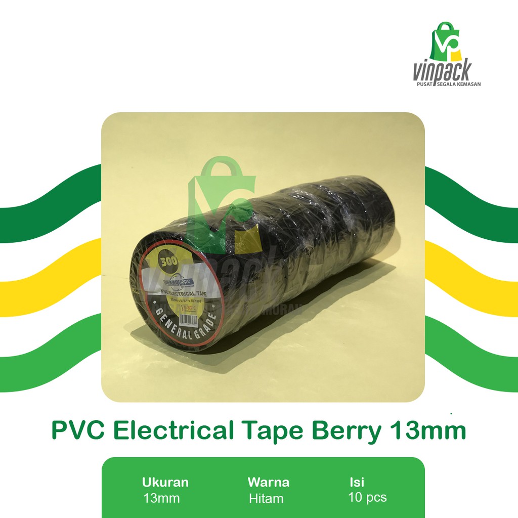 Jual Isolasi Hitam Elektrik/ Solasi/ Selotip/ Electrical Tape TEBAL ...