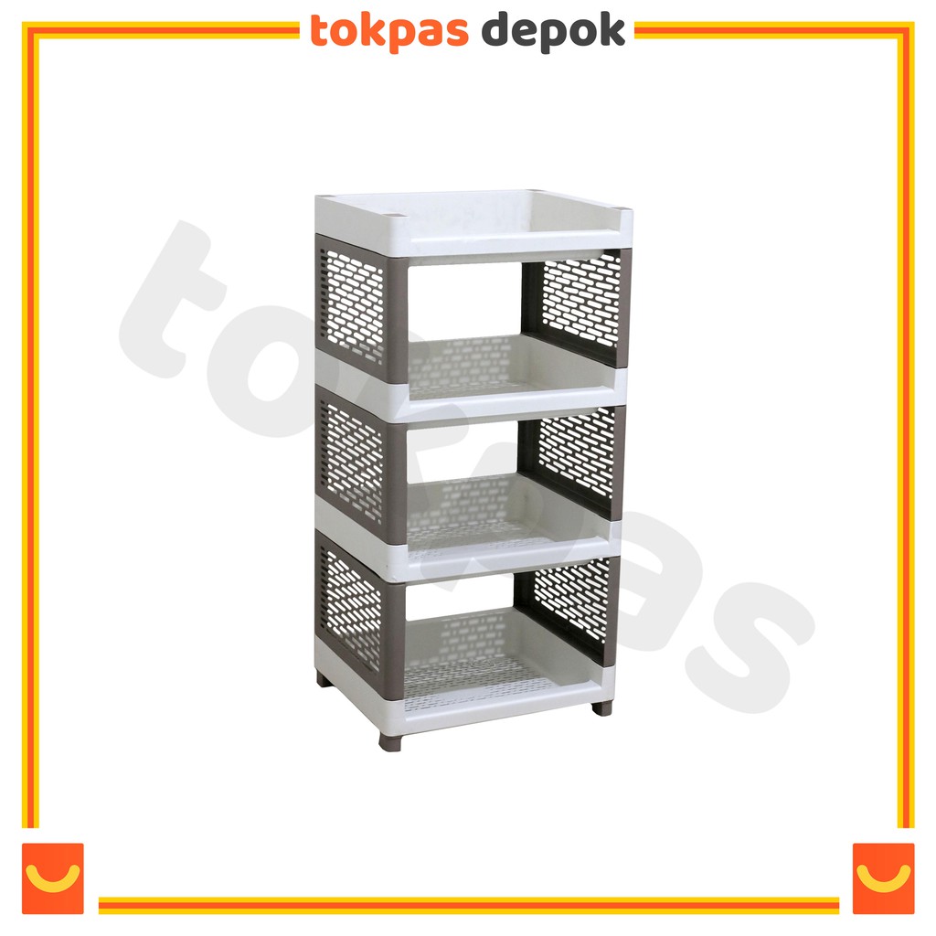 Jual Rak 4 Susun Serbaguna Plastik RSO Multi Purpose Rack Olymplast 4 ...