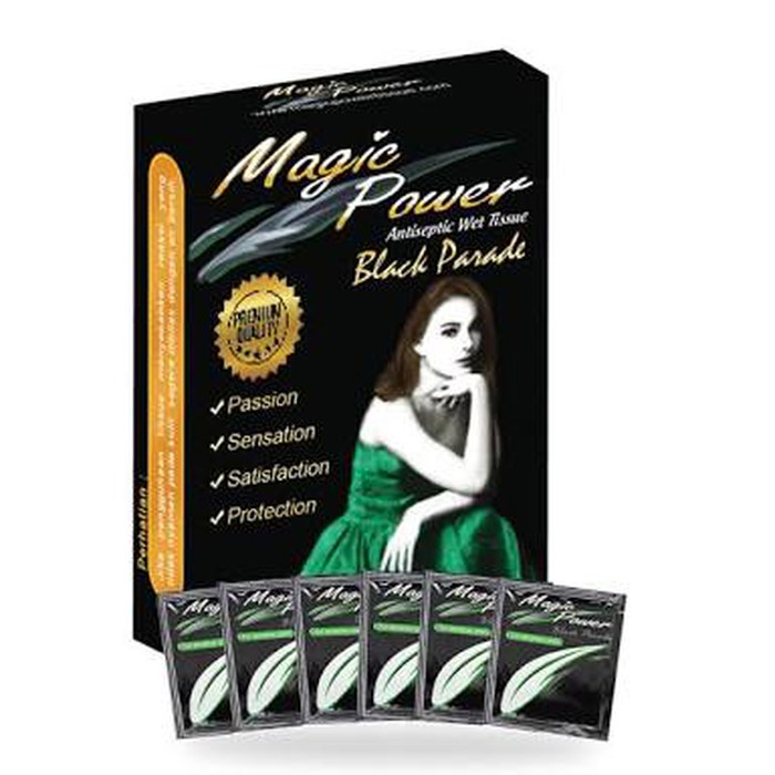 Jual Tisu Magic Power Black Parade Hitam Untuk Pria Dewasa / Tissue ...