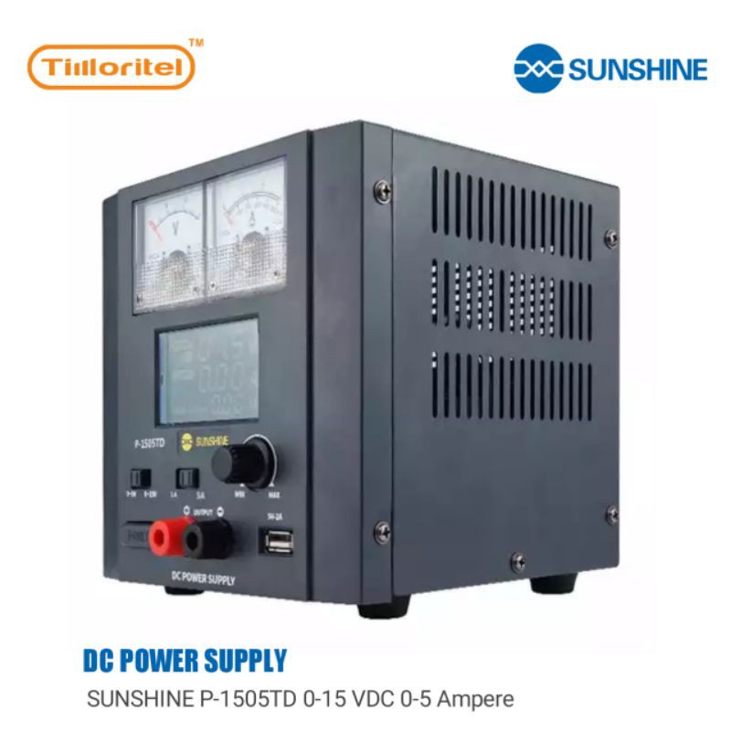 Jual POWER SUPPLY SUNSHINE P-1505TD 5 AMPERE | Shopee Indonesia