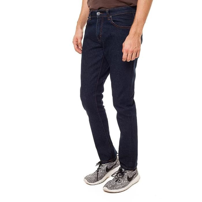 Jual CARVIL Celana Panjang Jeans / Denim Slim Fit Strectch Navy ...