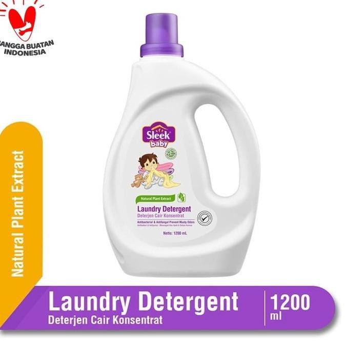 Jual Sleek Deterjen Bayi / Baby Laundry Detergen Cair Botol 1200 ml ...