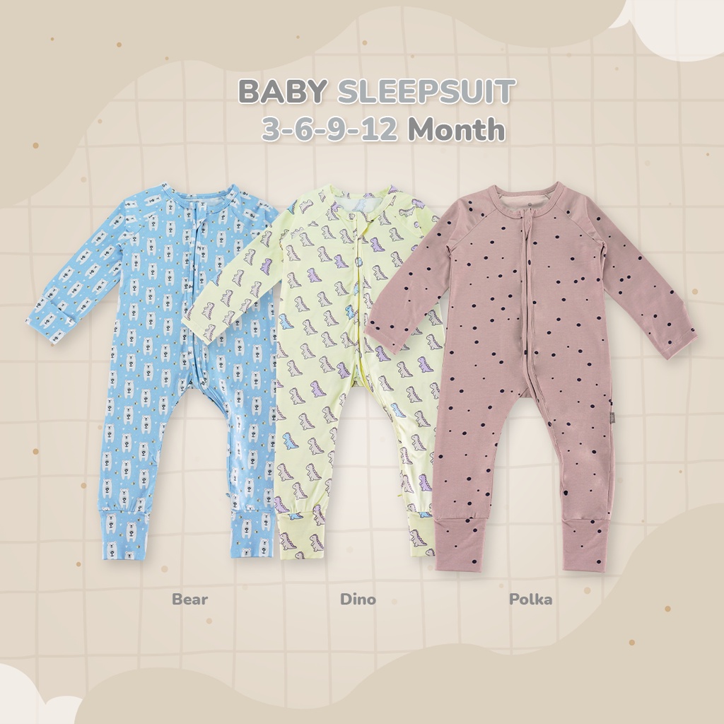 Jual Little Colours - Baby Sleepsuit 3-12 Month (Jumper/Romper Bayi) - LW9L | Shopee Indonesia