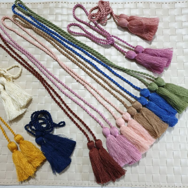 Jual Tassel TALI/Rumbai Tali diameter +- 1,3 cm(TEBAL) | Shopee Indonesia