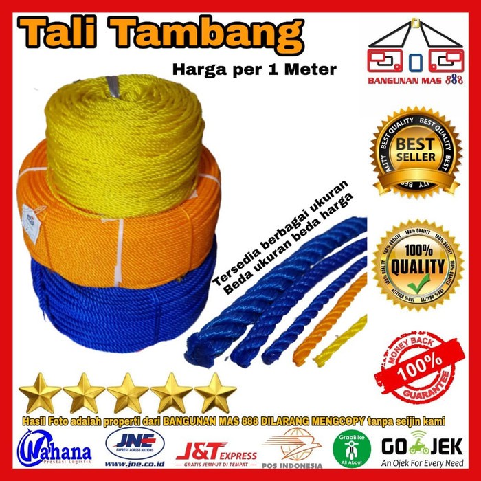Jual TALI TAMBANG 10 mm - TALI KAMPAR PLASTIK - TAMBANG TALI NYLON ...