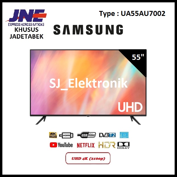 Jual LED TV Samsung 55 Inch UA55AU7002 - 55AU7002 UHD 4K SmartTV ...