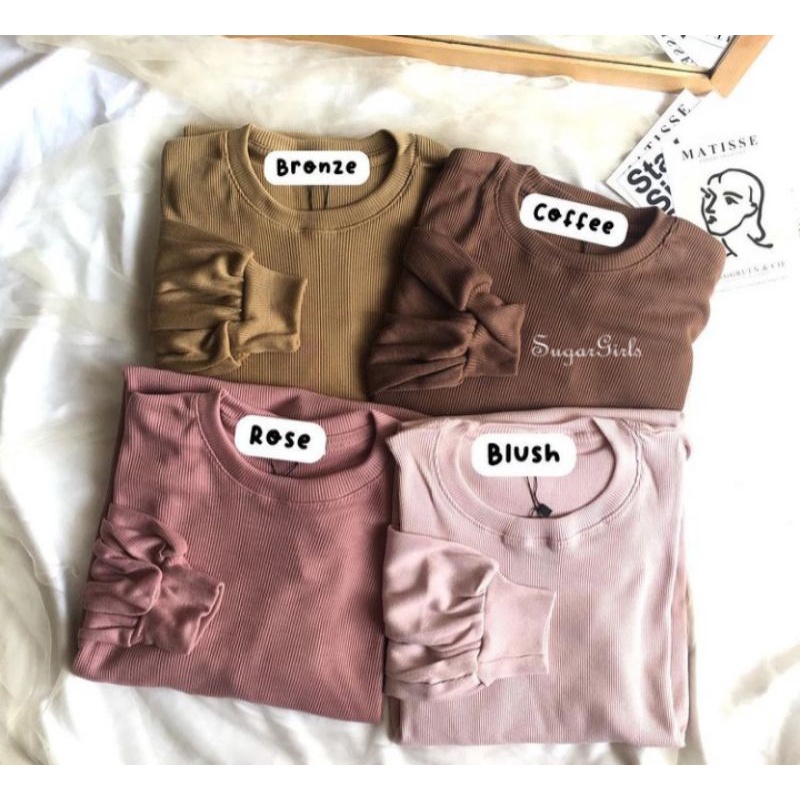 Jual ANELA BLOUSE LENGAN BALON/BLOUSE LENGAN PUFF/KAOS LENGAN PUFF/KQOS ...